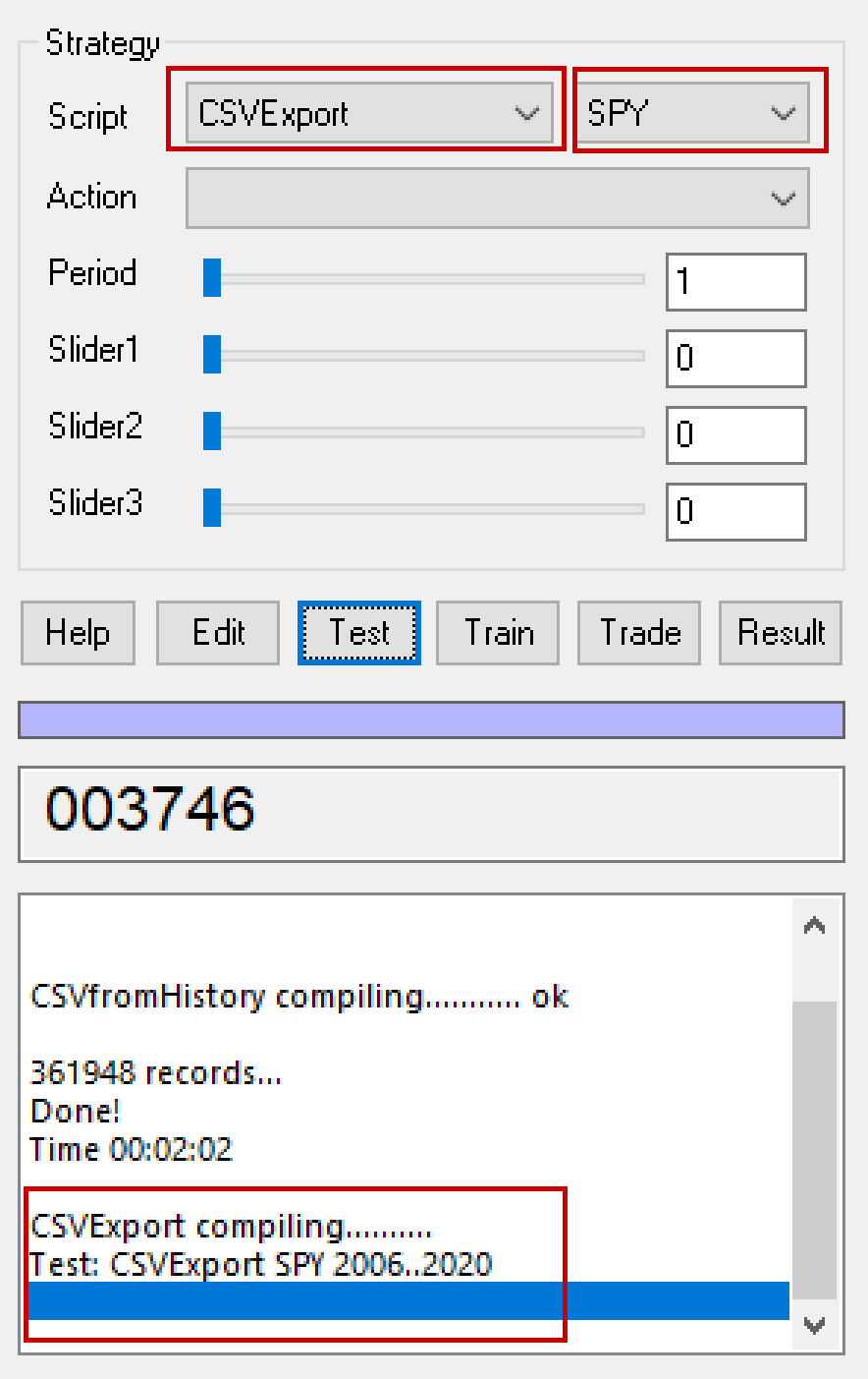 Exporting Zorro Data to CSV - Robot Wealth